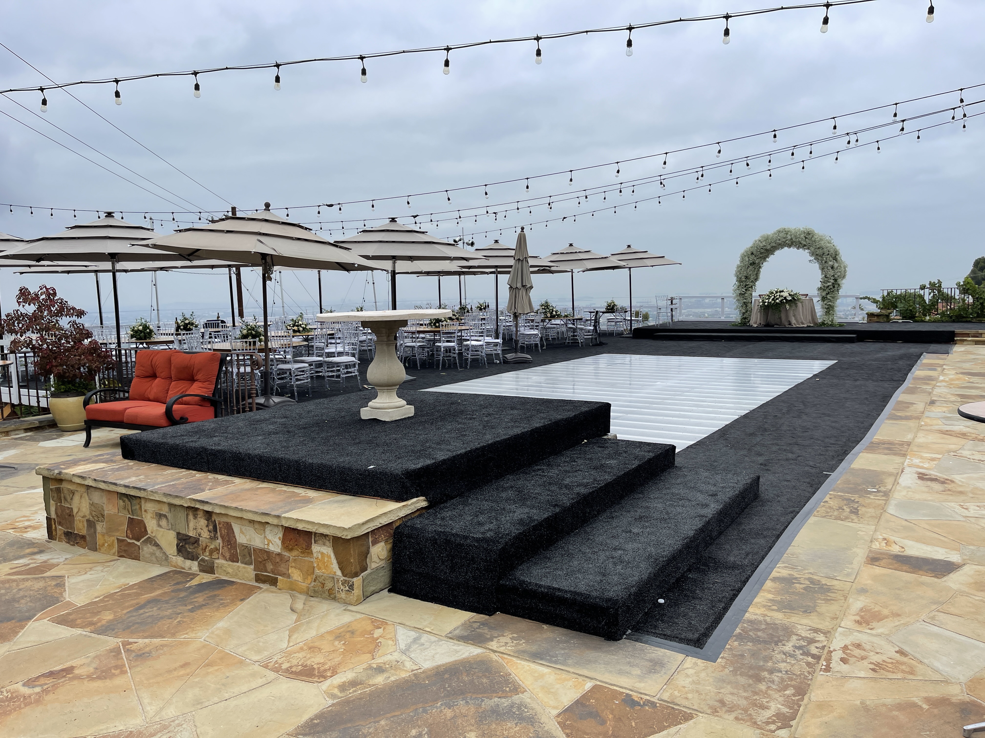 Plexiglass dance floor pool cover deck Miami , Florida. – Dance Floor ...