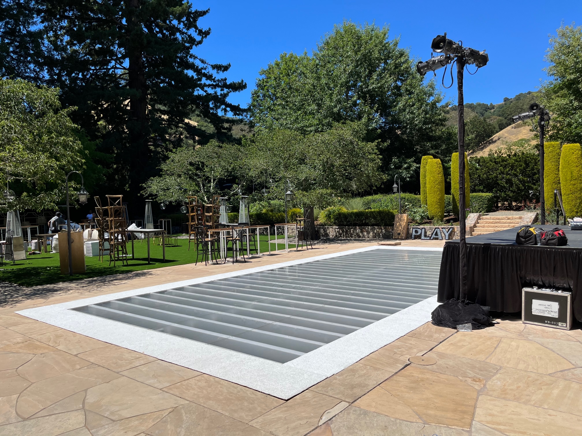 Plexiglass Dance Floor Pool Covers for Events In San Diego La Jolla El ...
