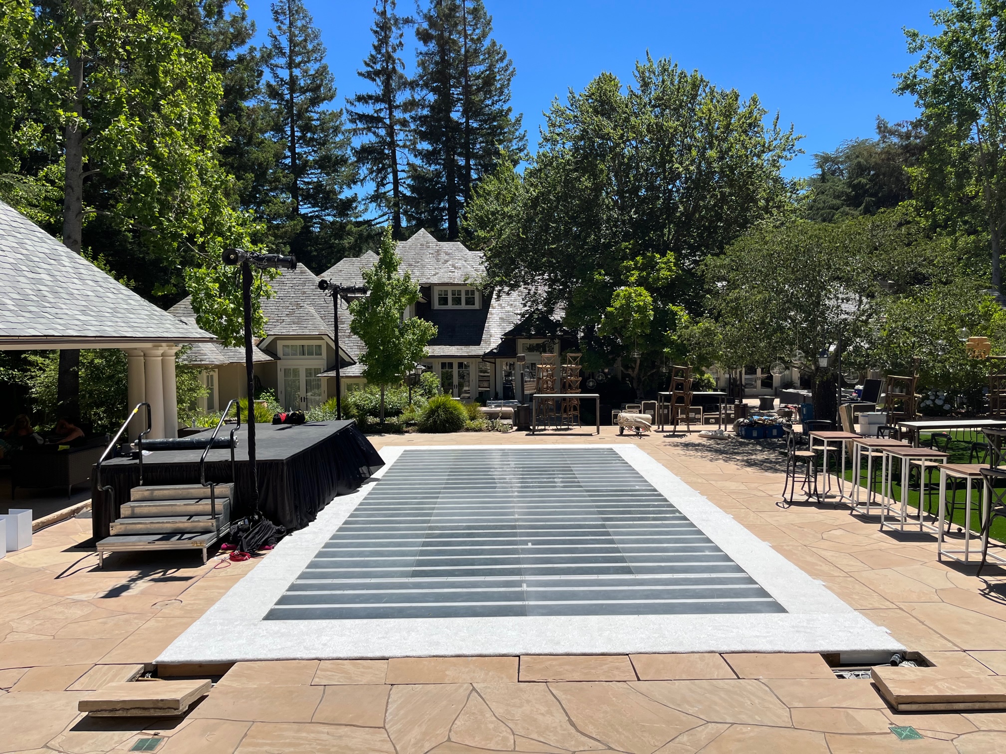 Plexiglass Dance Floor Pool Covers for Events In San Diego La Jolla El ...