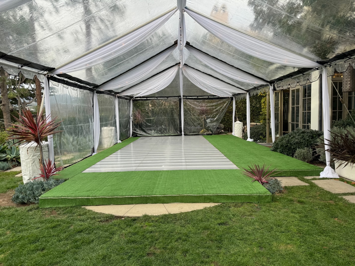 NEW YEARS EVE EVENT–ACRYCLIC POOL DECK , CLEAR TENT AND FURNITURE ...