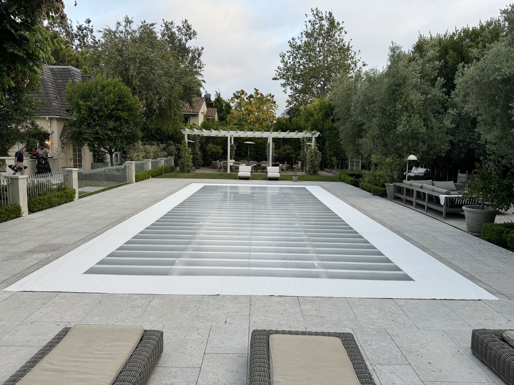 Flush plexiglass, dance floor pool cover Hancock park – Dance Floor ...