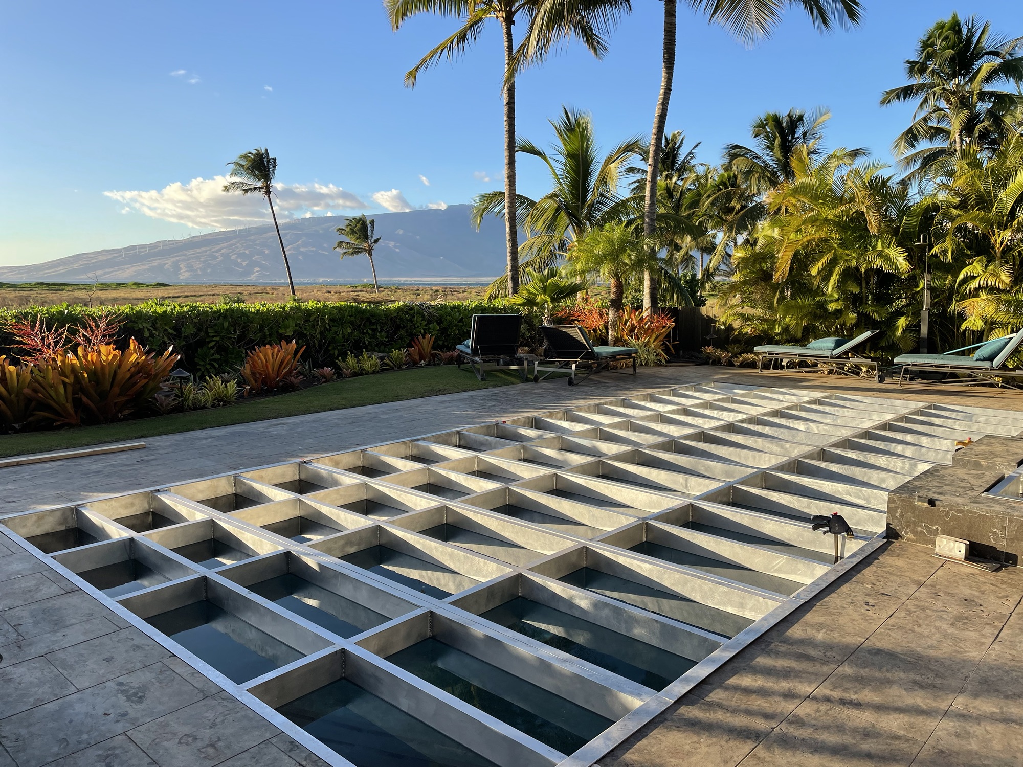 Semi permanent aluminum pool cover. Maui – Dance Floor Pool Cover ...