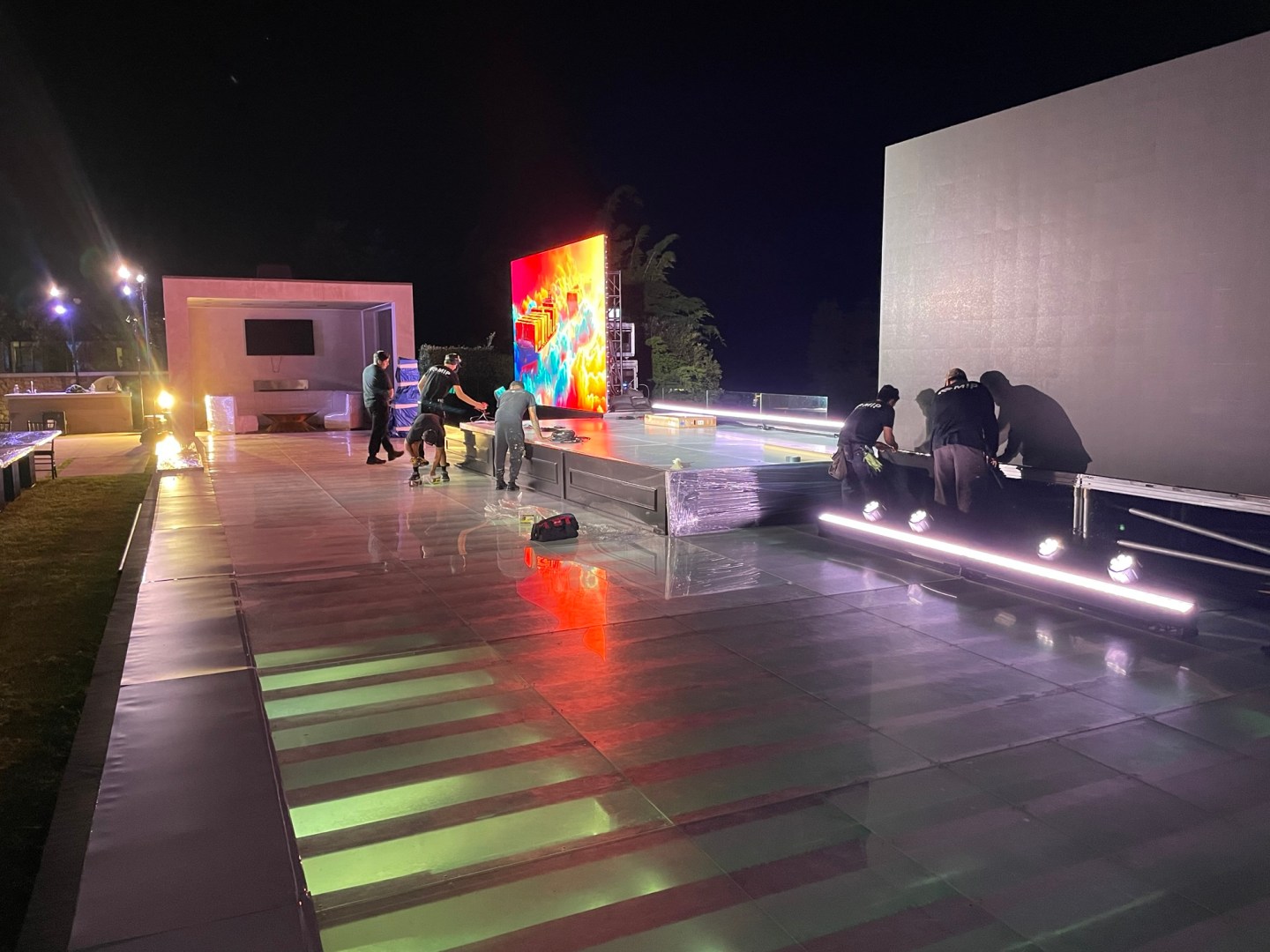 Dance Floor Pool Cover Rental Los Angeles-Plexi Glass Acrylic Hard ...